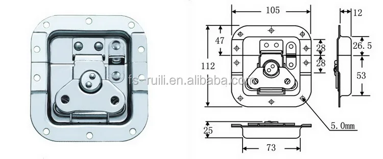 Flight Case Parts - Secure with Butterfly Latch Hardware