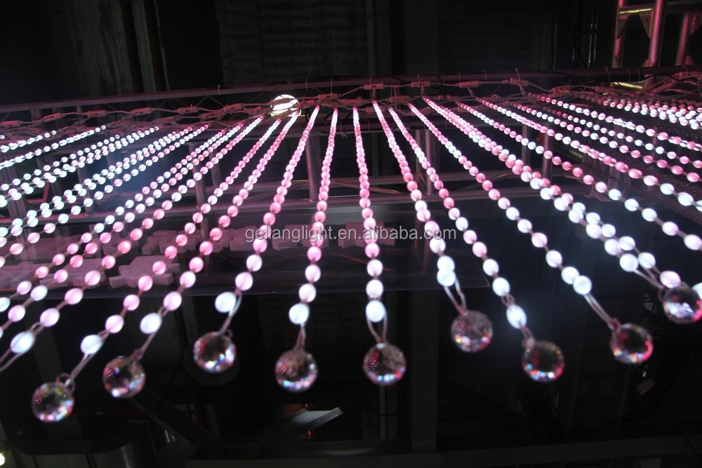 DMX-512 3D LED Curtain Screen Display - 50000 Hours Lifespan