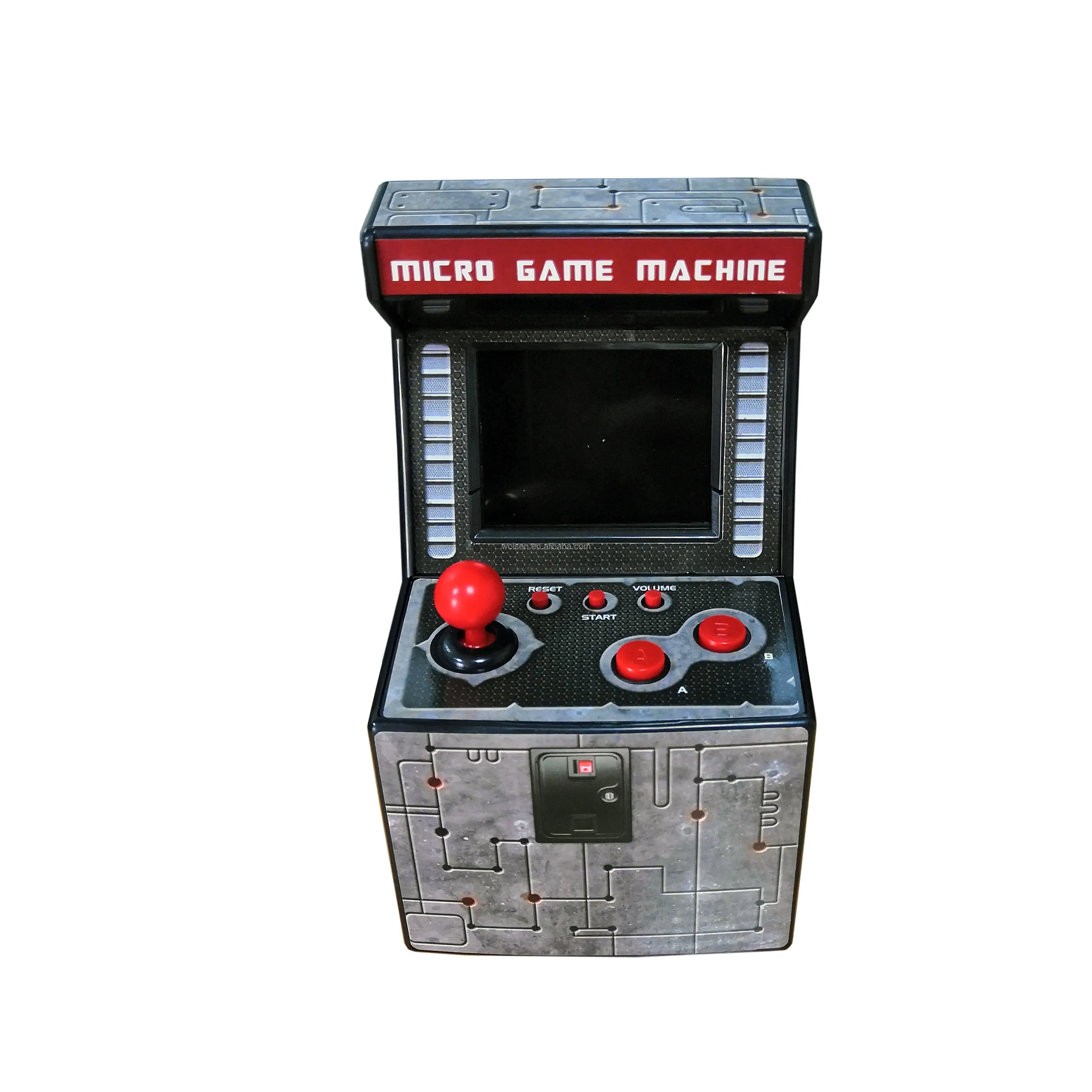WOLSEN 8 Bit Mini Arcade - 300 Retro Games in 2.5 Inch Console