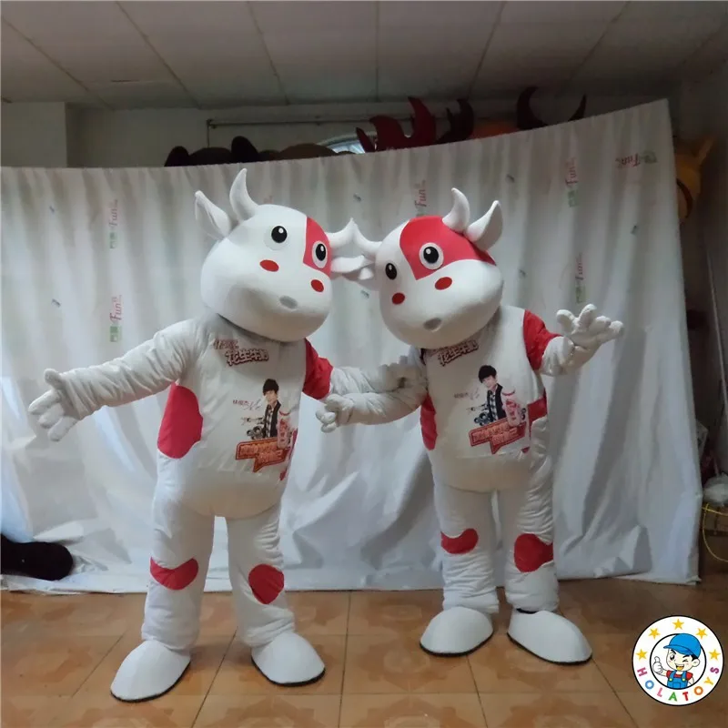 Kostum Maskot Sapi Susu Hola/kostum Hewan Untuk Dewasa - Buy Kostum ...