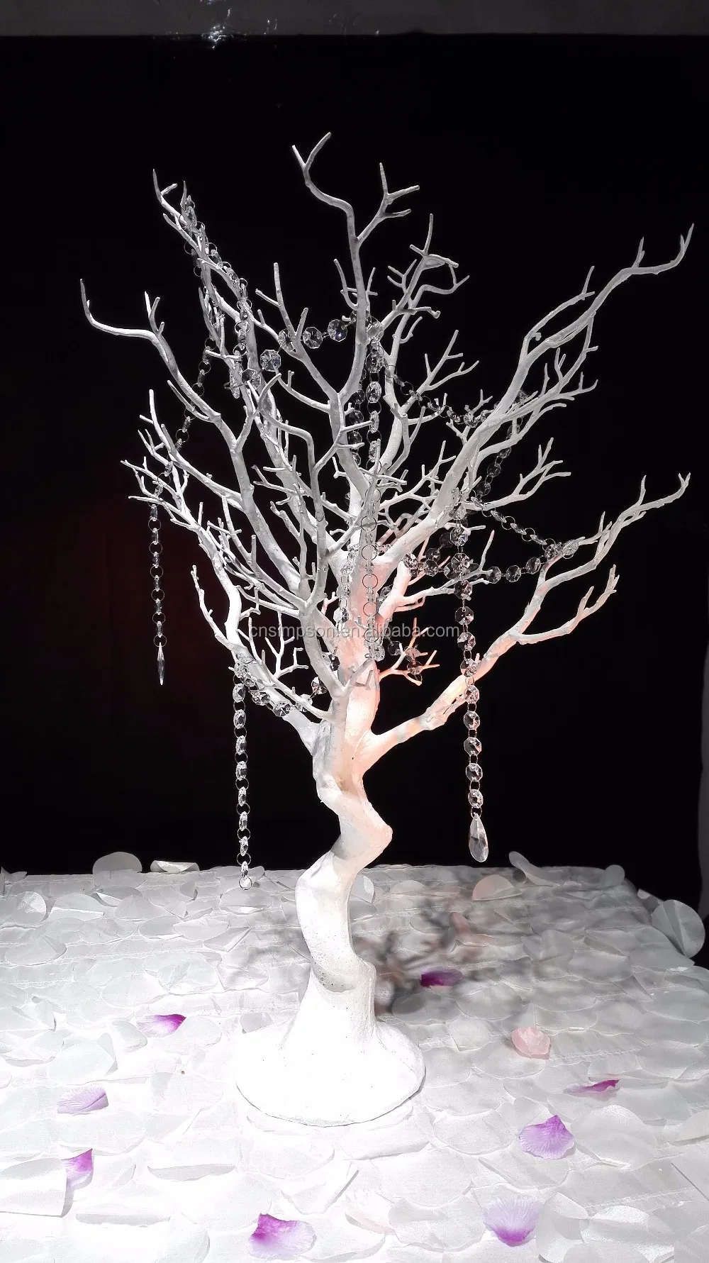 Beautiful White Plastic Tree Centerpiece For Wedding Decoration - Buy ...