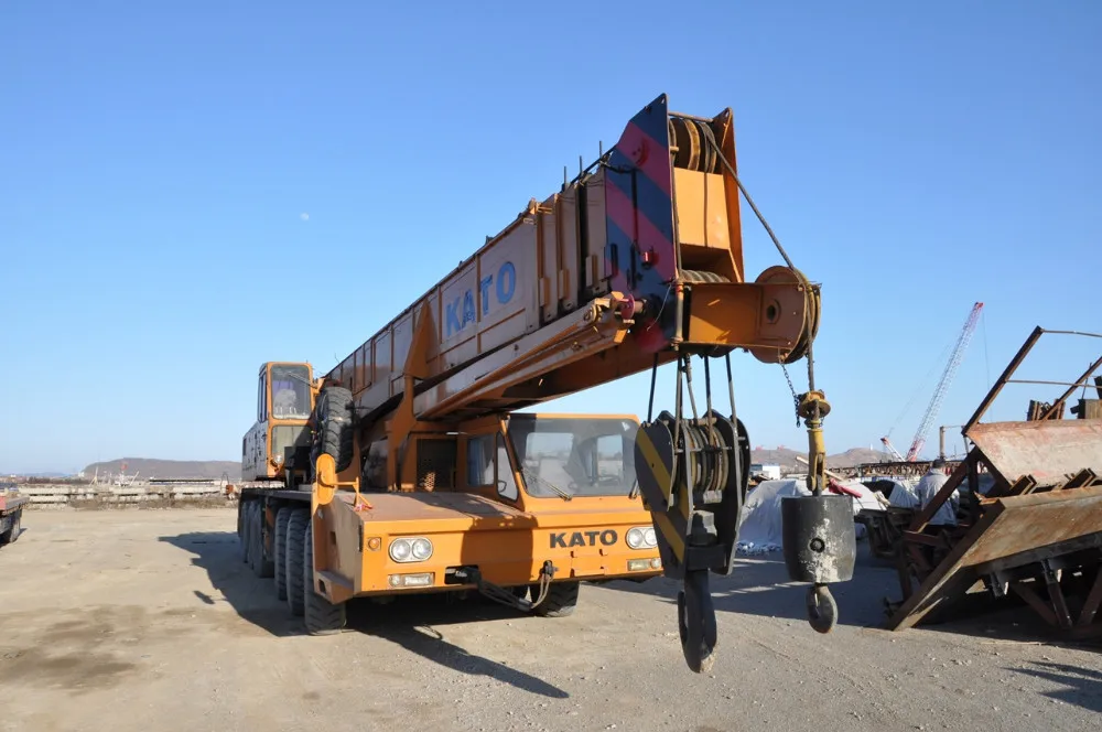 80ton Used Heavy Mobile Crane Kato Nk 800-e 80t World Famous Brand ...