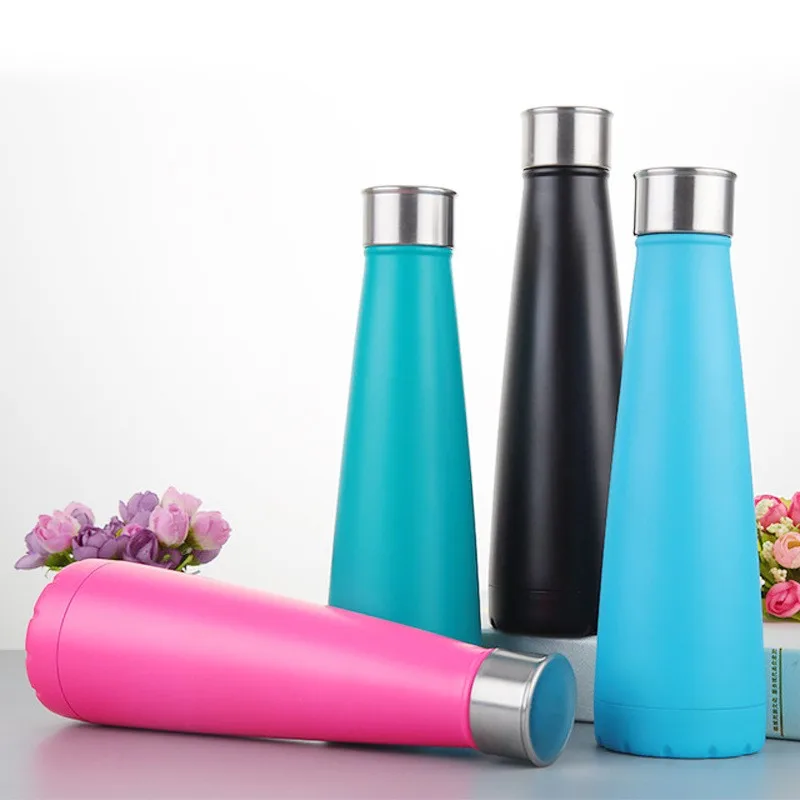 Custom Color Changing Water Bottle Stainless Steel Vacuum Thermal Water ...