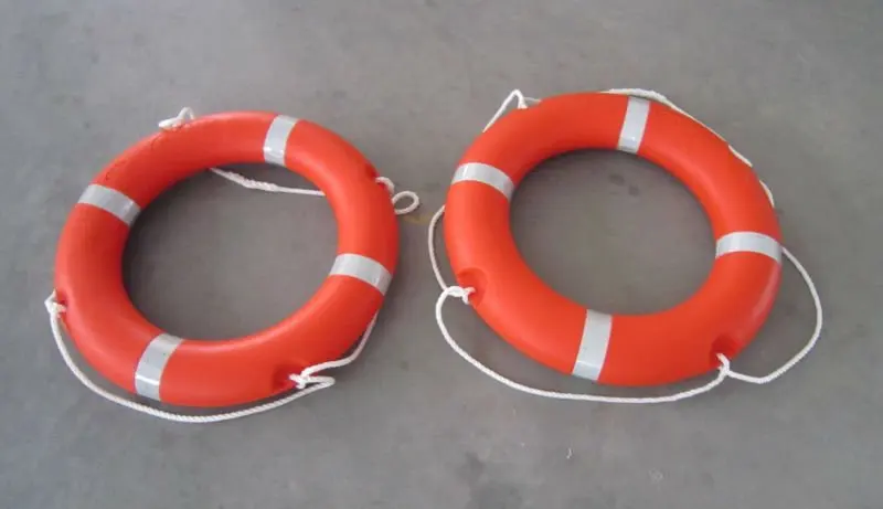 Lifesaving Equipments Orange Color Hdpe Solas 4.3kg Lifebuoy For Marine ...