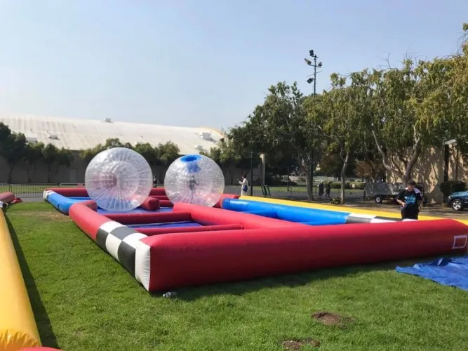 Zorb Ball Car Track Set For Rental Business / Super Go Kart Car Air ...