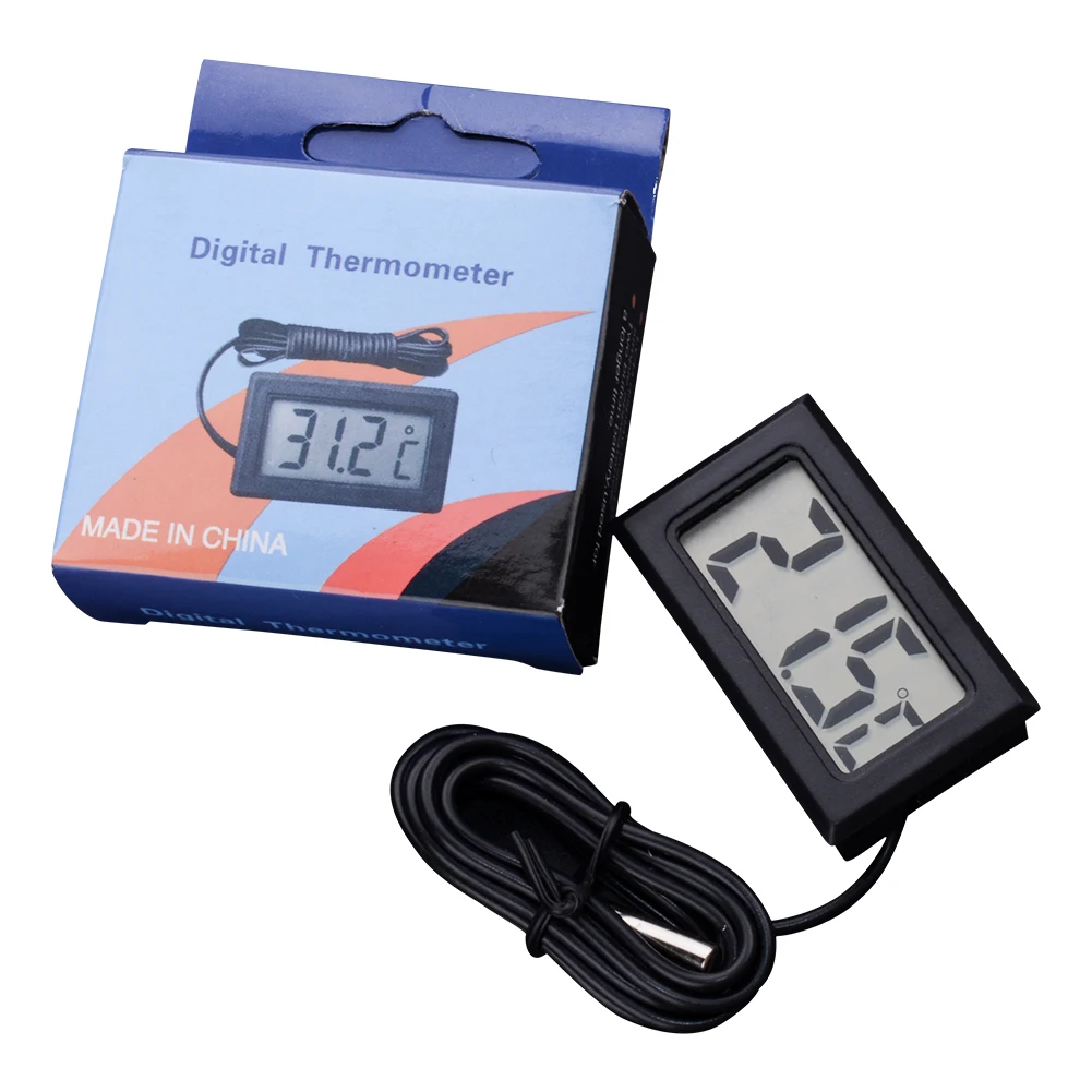 500 Pcs Lcd Digital Thermometer Probe Fridge Freezer Thermometer ...