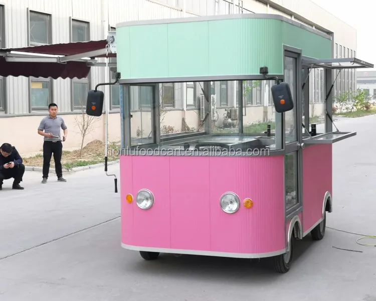 Mobile Food Cart for Slush Machine Smoothie Kiosk Snack Van