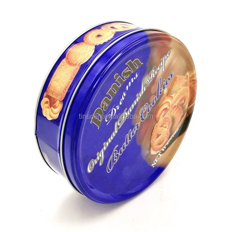 Classical Round Danish Style Cookie Packaging Tin Box - Buy Classical ...