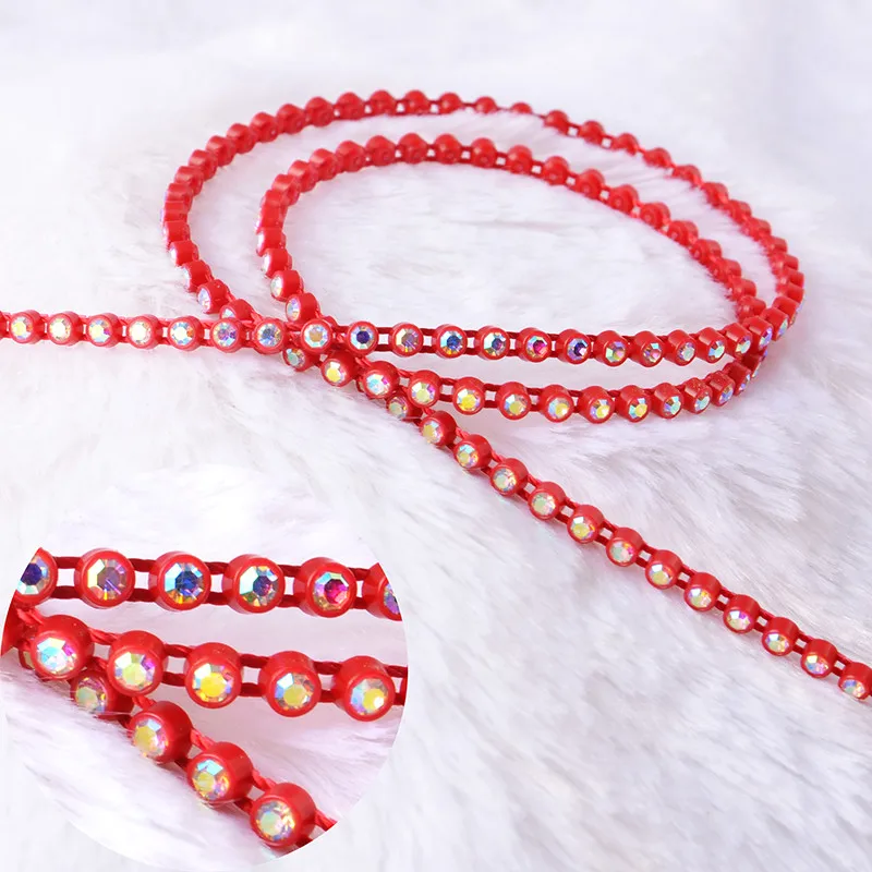 Wholesale Rhinestpne Ab Crystal Trimming,Plastic Trimming Rhinestone ...