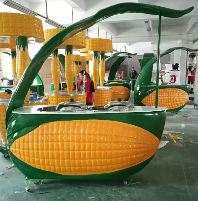 Outdoor Sweet Corn Stand Kiosk - Automatic Dough Mixer for Corn Snacks ...