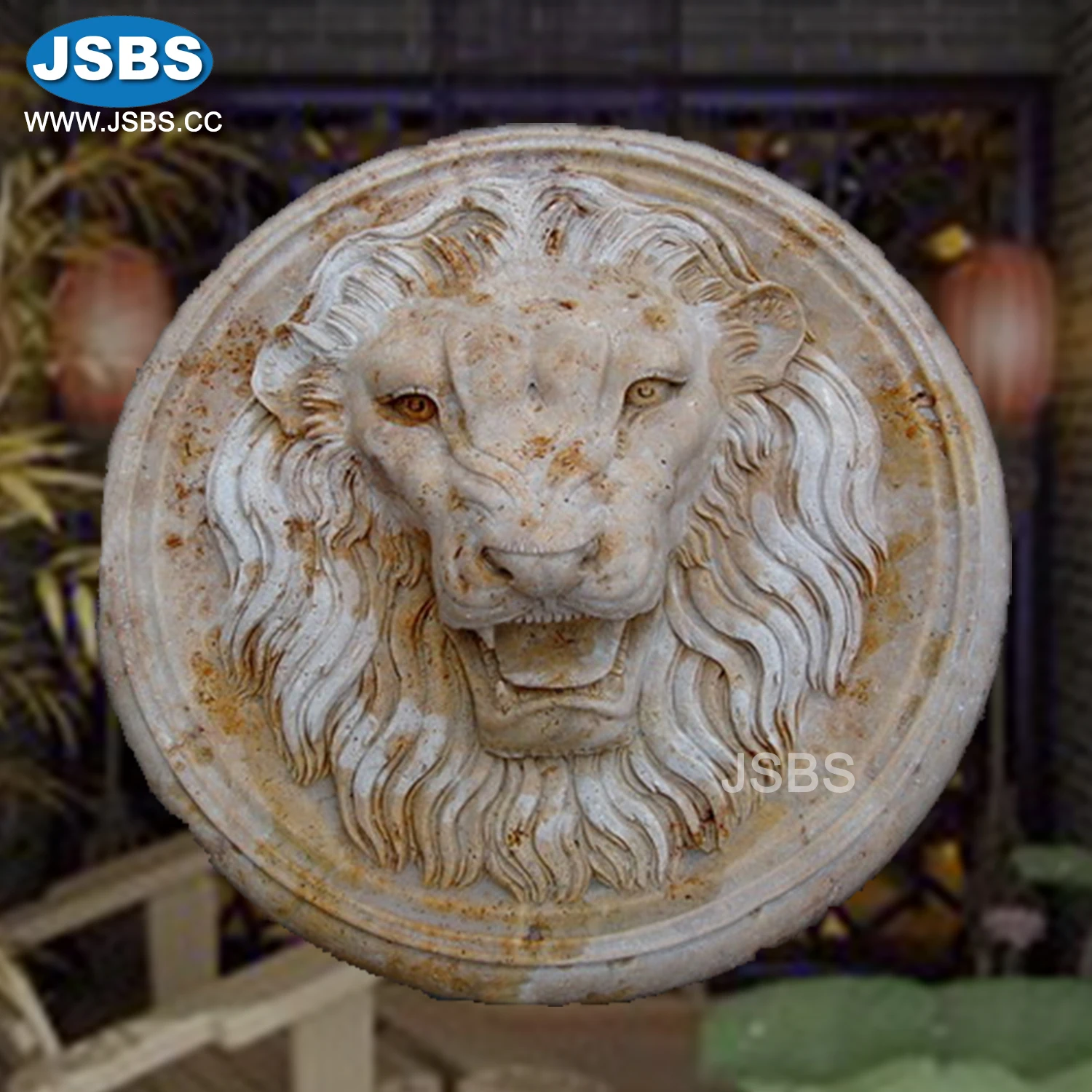 Hand Carved Stone Lion Head Wall Relief - Buy Stone Carved Wall Relief ...