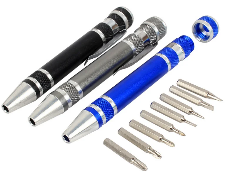 Unionpromo Cheap 8-in-1 Pen Shaped Pocket Screwdriver Set With Small ...
