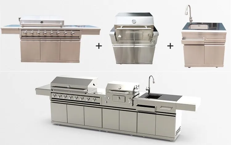 Outdoor Kitchen Cabinets Modular Outdoor Kitchen Sink Cabinet With ...