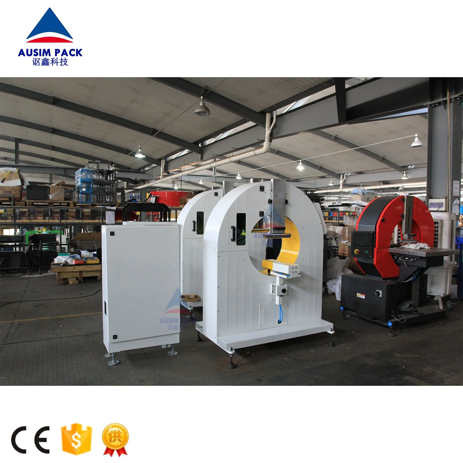 Pe Pipe Automatic Wrap Orbital Horizontal Stretch Film Wrapping ...