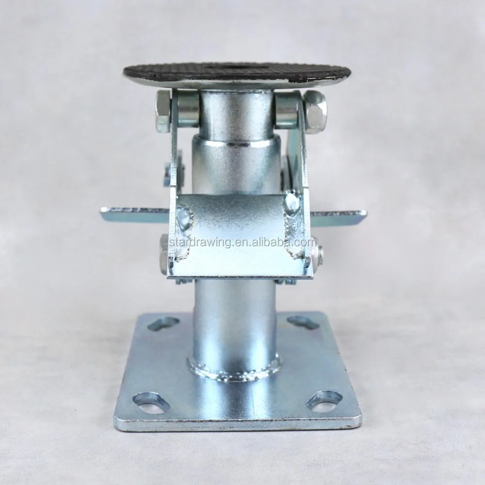 SS Foot Pedal Type 5 Inch Caster Floor Lock Retractable 125mm