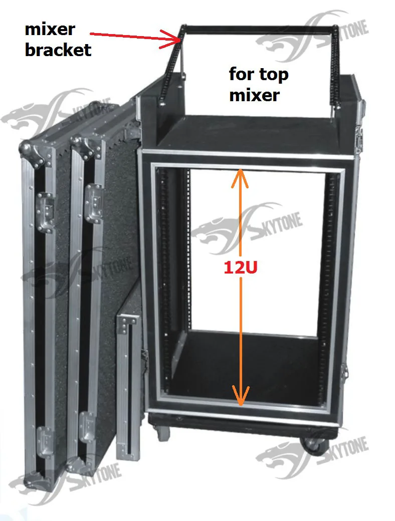 16 Space Plywood Aluminum Amplifier Rack Flight Case - Durable, Fire ...