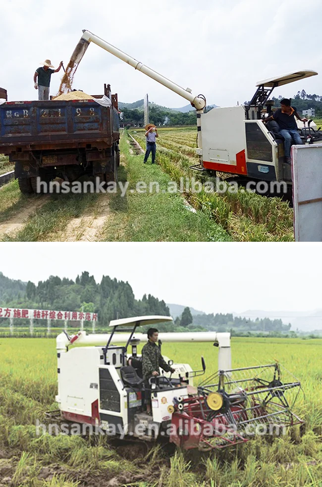 Half Feeding Mini Rice Combine Harvester - Buy Paddy Mini Combine ...