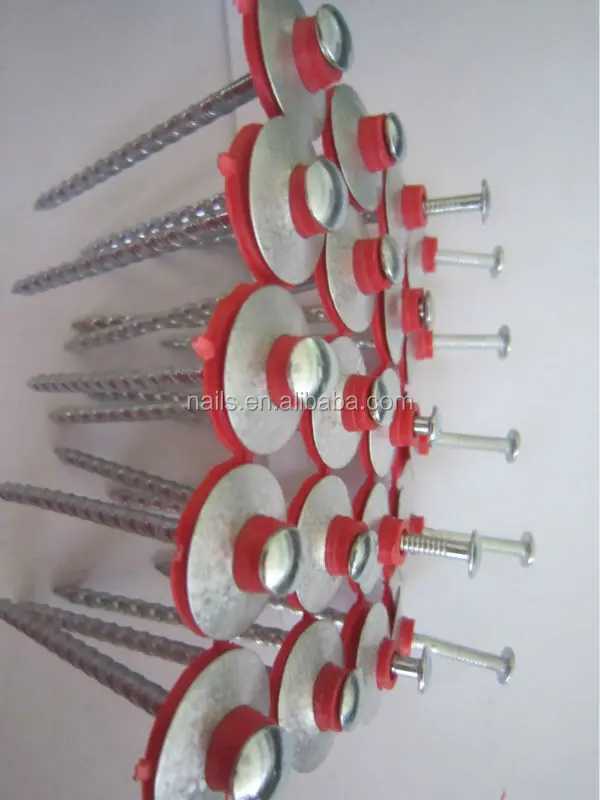 Wood Screw Nails With Flat Head With Gasket And Cover - Buy Screw Hook ...