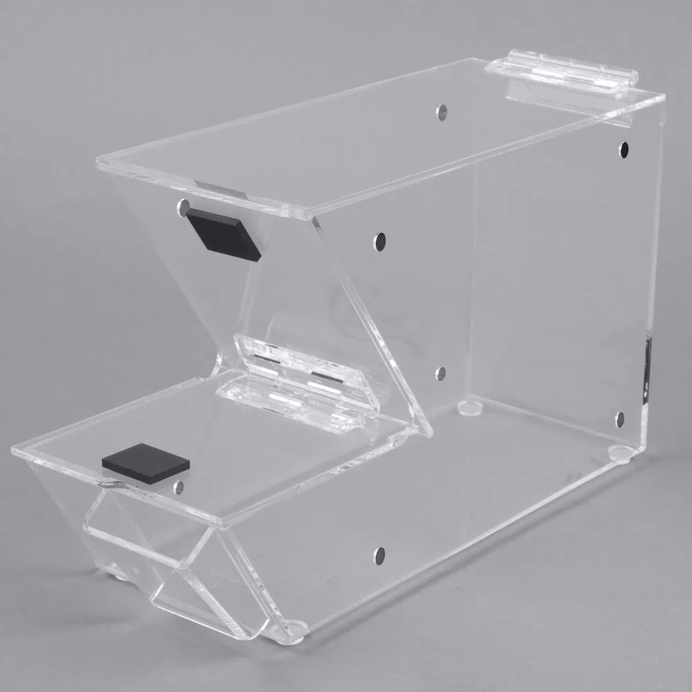 Clear Acrylic Stackable Candy Topping Dispenser with Scoop Holster