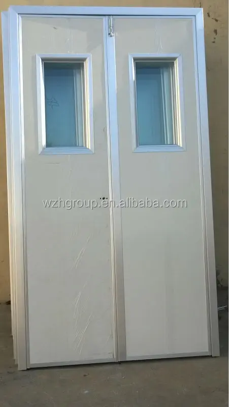 Temporary House Use Sandwich Panel Door With Hinge And Lock - Buy ...