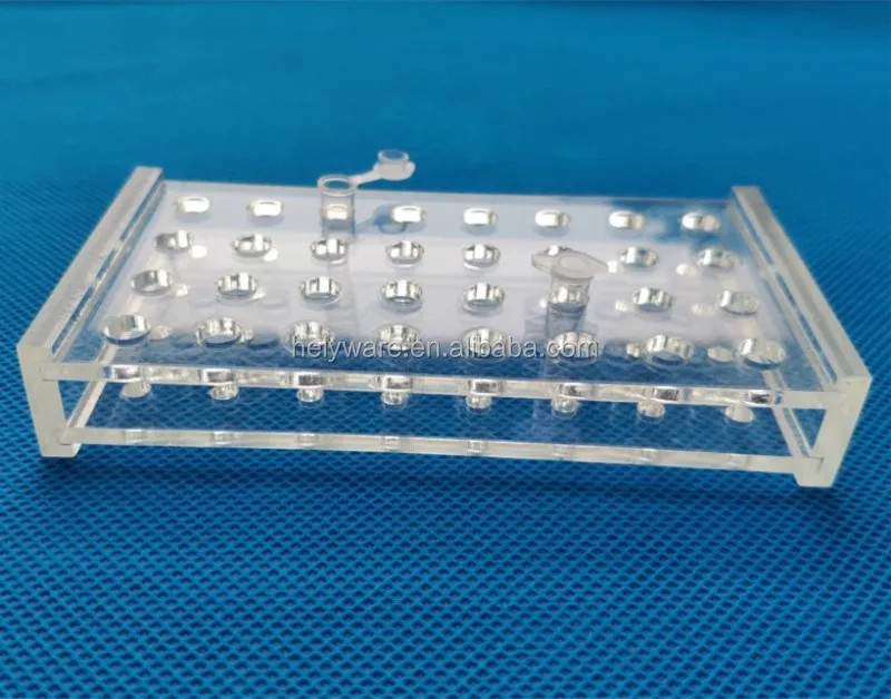 OEM Custom PMMA 0.2ml Microcentrifuge tube stand holder Acrylic ...