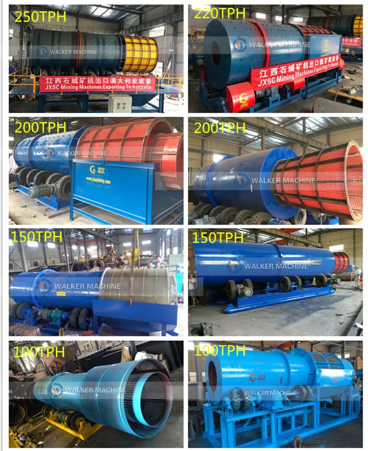 Rotary Scrubber Washer Diamond Mining Machine - 2200mm Drum