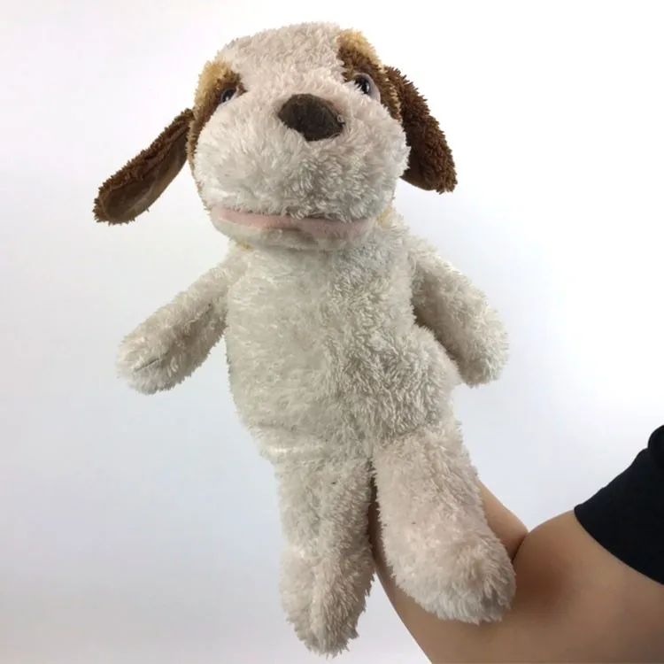 Factory Customized Plush Hand Puppet Style Cartoon Animal Shape Dog ...