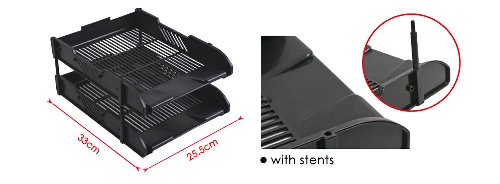 Foska Good Quality Plastic Office Organizer File Tray Office Desktop ...