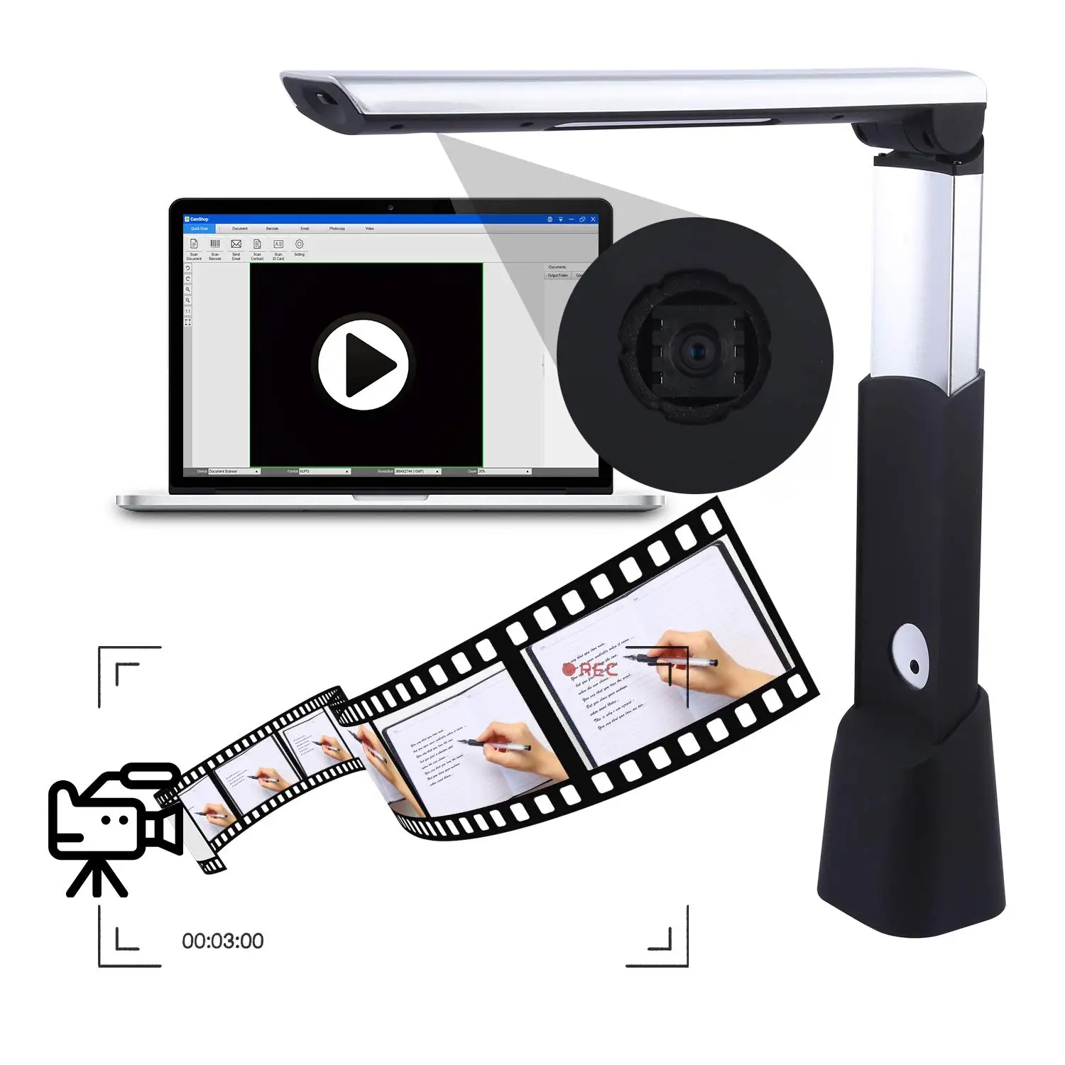 HD Visual Presenter Document Camera/Scanner Educational equipment ...