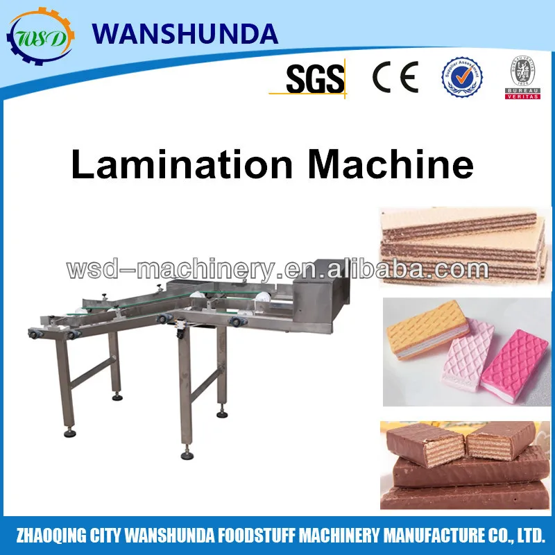 Wafer Biscuit Laminator Machine With Food Grade Conveyor Belt - Buy ...