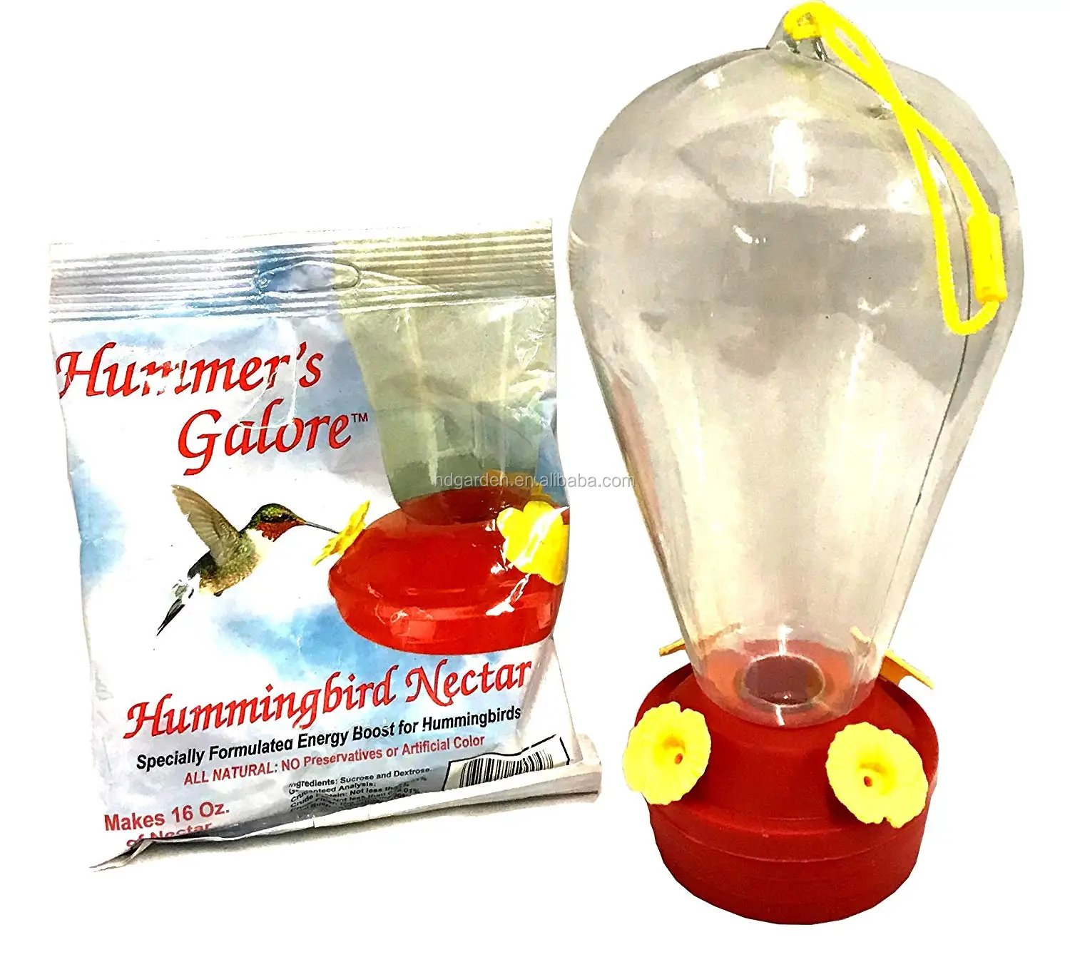 Hummingbird Feeder For Nectar And Water- Unbreakable - Hanging - Full ...