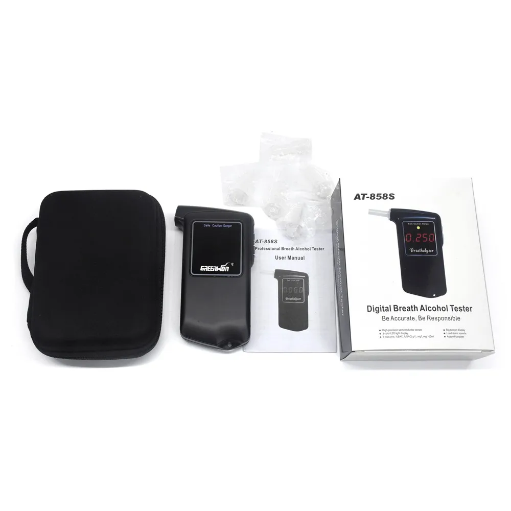 Greenwon Fuel Cell Sensor Professional Digital Alcohol Tester Portable ...