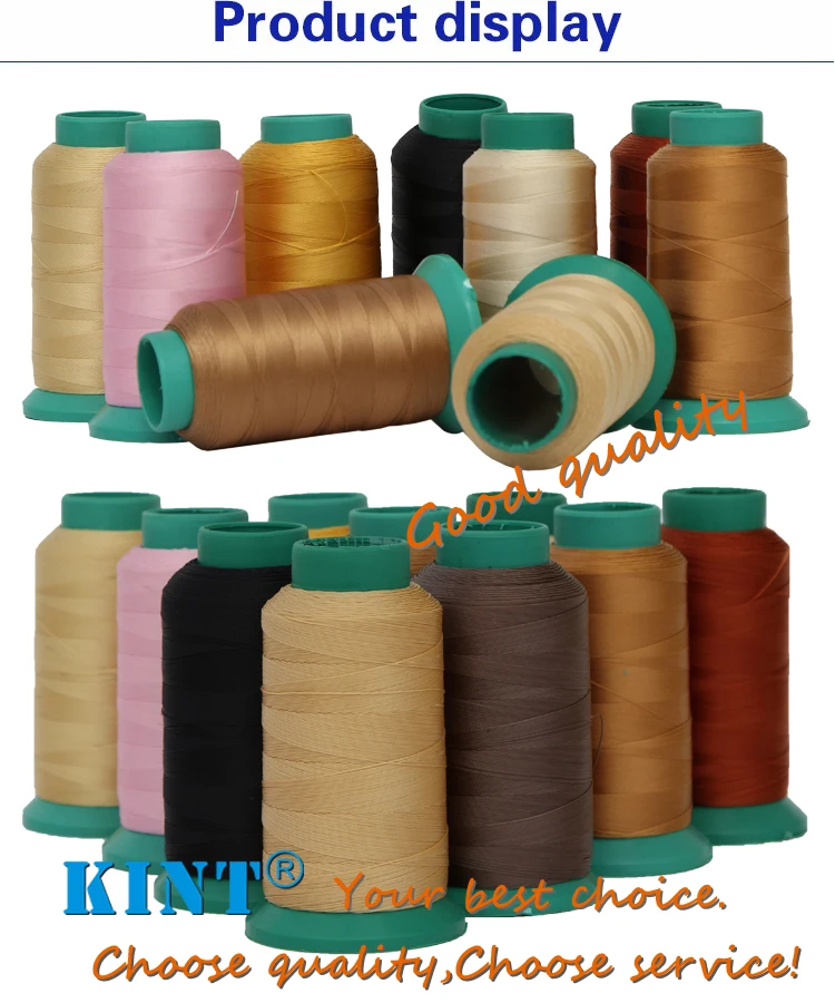 Factory Hot Sell 100% Polyester 210d/3 High Tenacity Bonded Leather ...