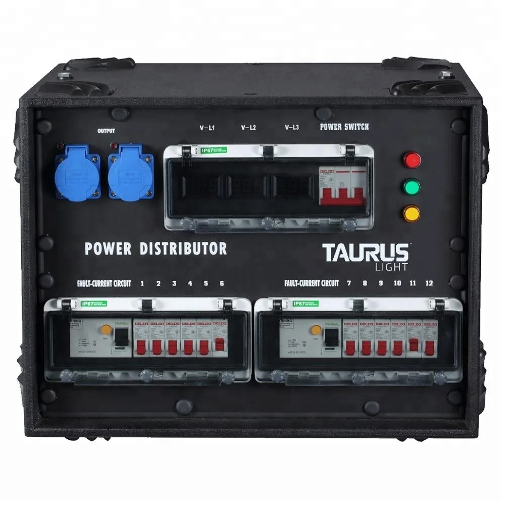 Taurus Power Db Box - Waterproof CEE Power Rack for Stage