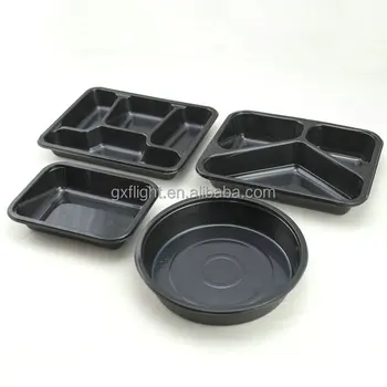 Airline Hot Meal Disposable Plastic Ovenable Cpet Food Container For ...