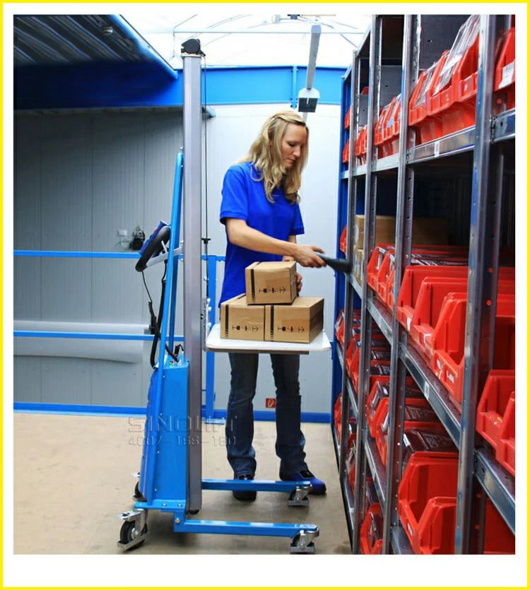 Sinolift E100 E150 E200 Light Duty Mini Electric Stacker With 80-200kg ...