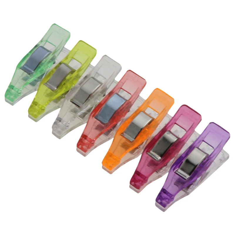 Colorful Plastic Powerful Clips Small Pointed Plastic Clips For Sewing ...