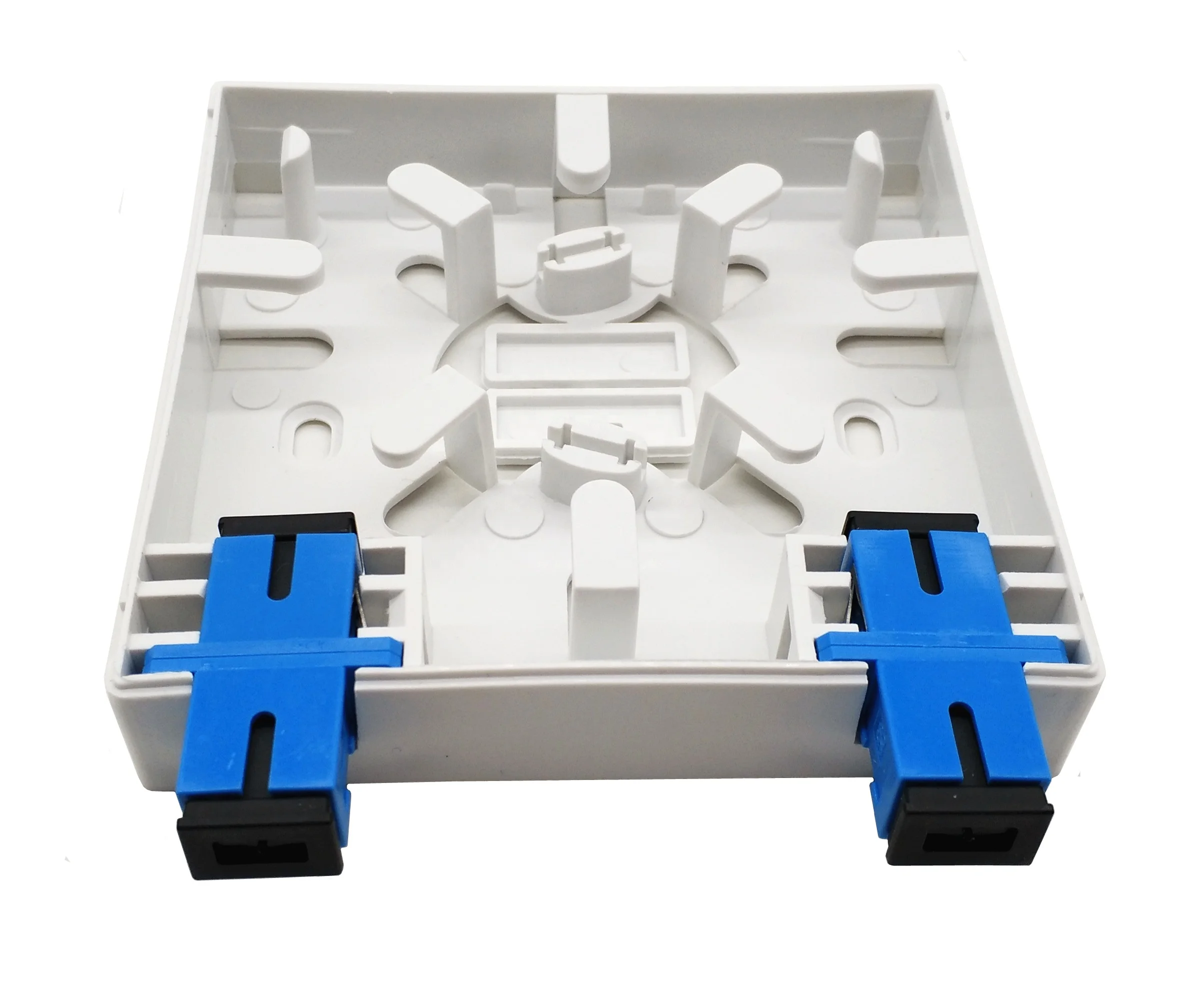 2cores Fiber Optic Face Box Face Plate Fiber Outlet 2 Port Ftth Fiber ...