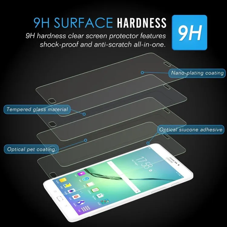 9H Tempered Glass Screen Protector for Samsung Tab A