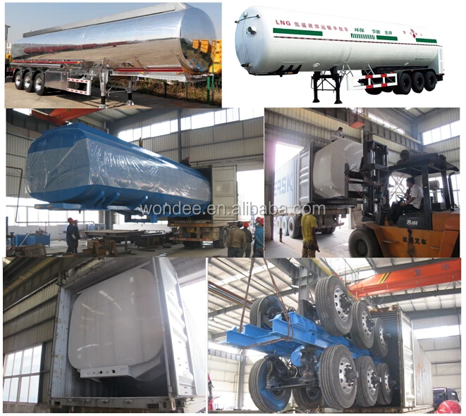 Lng Transport Truck Tank Semi Trailer Liquid Nitrogen Trailer For Sale ...
