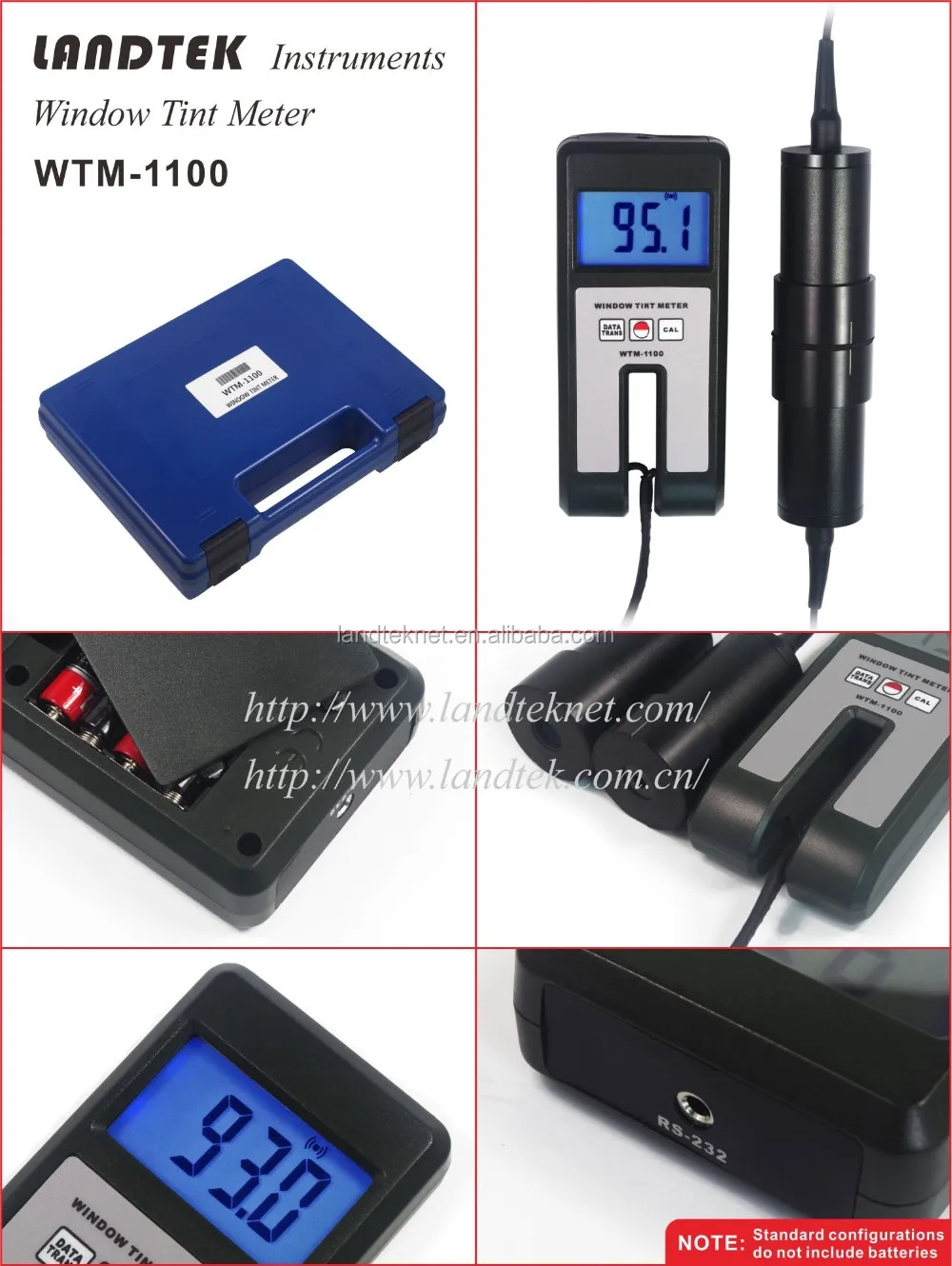 Digital Window Tint Meter,Visible Light Transmission Meter Wtm-1100 ...