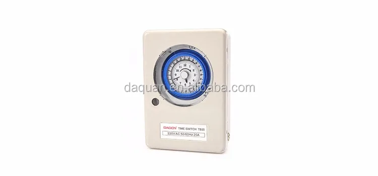 24h Time Switch - National Timer TB35 220VAC with Panel Mount