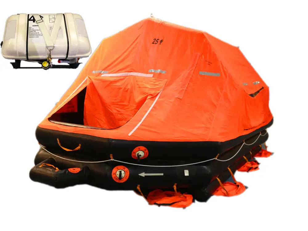 Iso9650-1standard 4-12persons Square Inflatable Yacht Life Raft - Buy ...