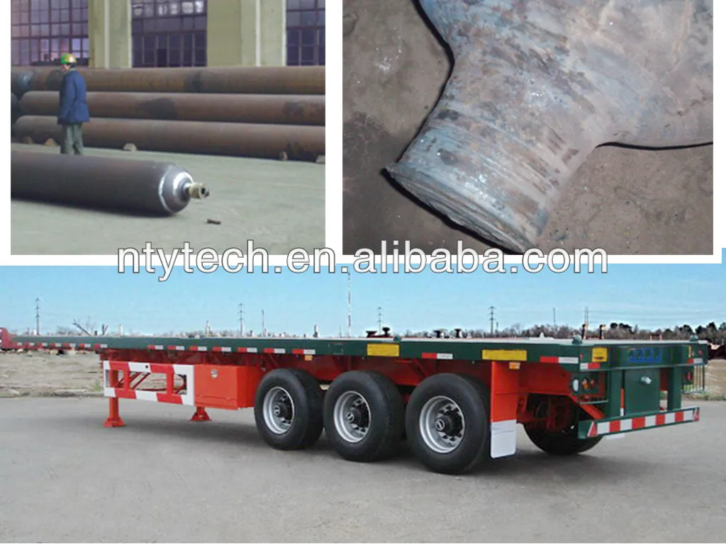 High Pressure CNG Hydrogen H2 Helium Steel Vessel Trailer CE Certified ...