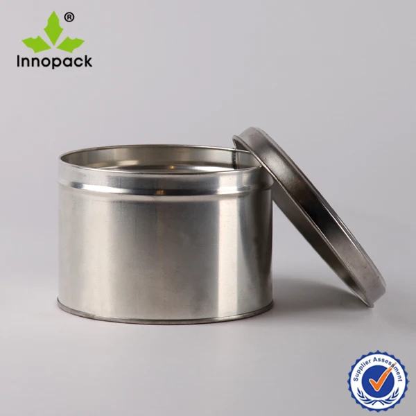 Small Stainless Steel Metal Tin Can With Snap On Lid For Chemical Or ...
