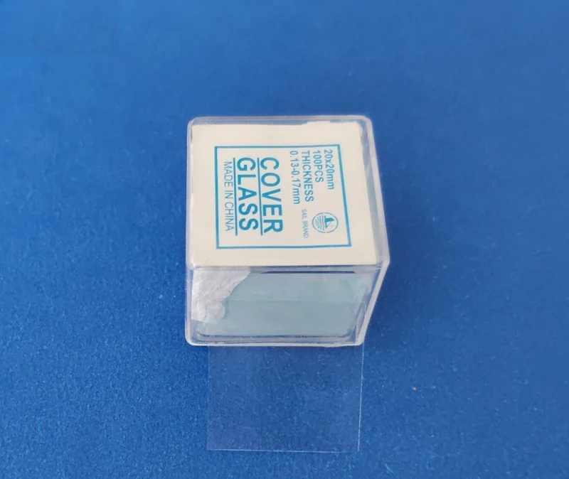 Lab Use Square Rectangular Microscopy Microscope Glass Cover Slips ...