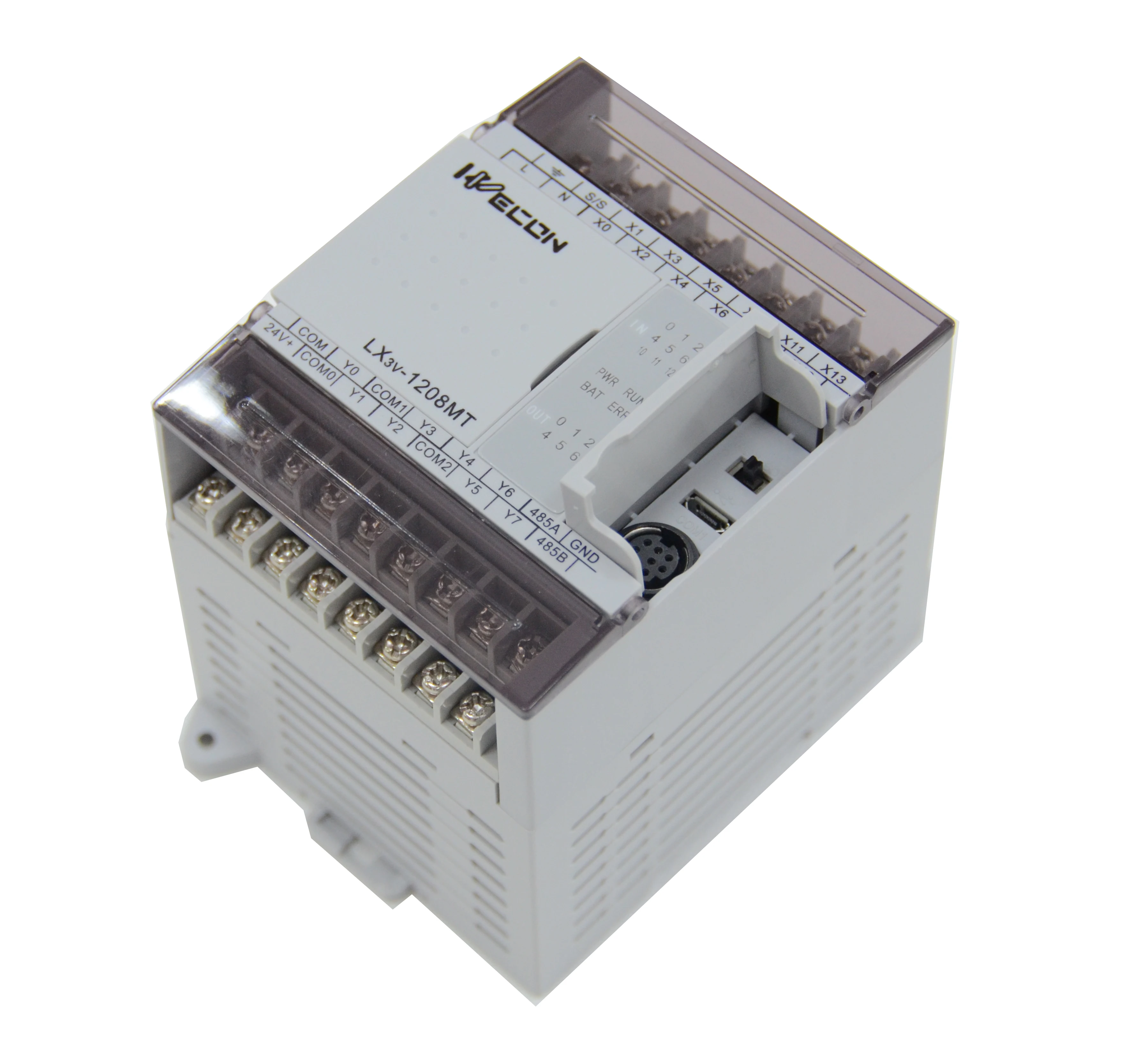 Wecon Lx3v Plc 12 Entrada Y 8 Salida De Relé Con Fuente De Alimentación ...