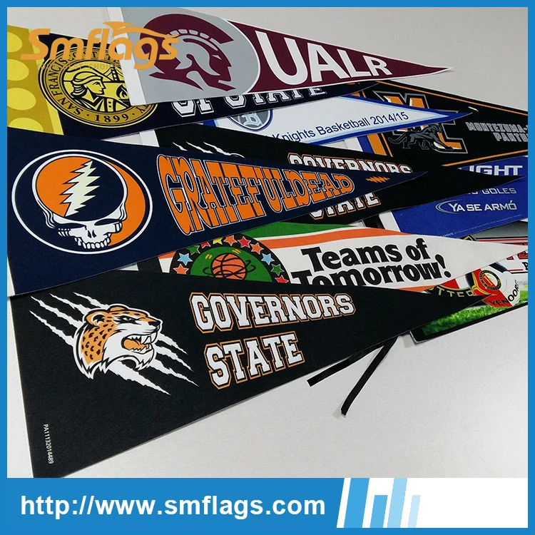 Promotional Cheer Flag Felt Custom Baseball Pennant - Buy Custom ...