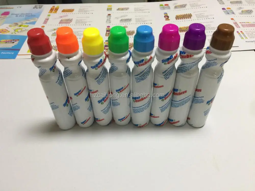 Sponge Markers Dot Markers With Activity Book Ch-2829 Colorful Ink ...