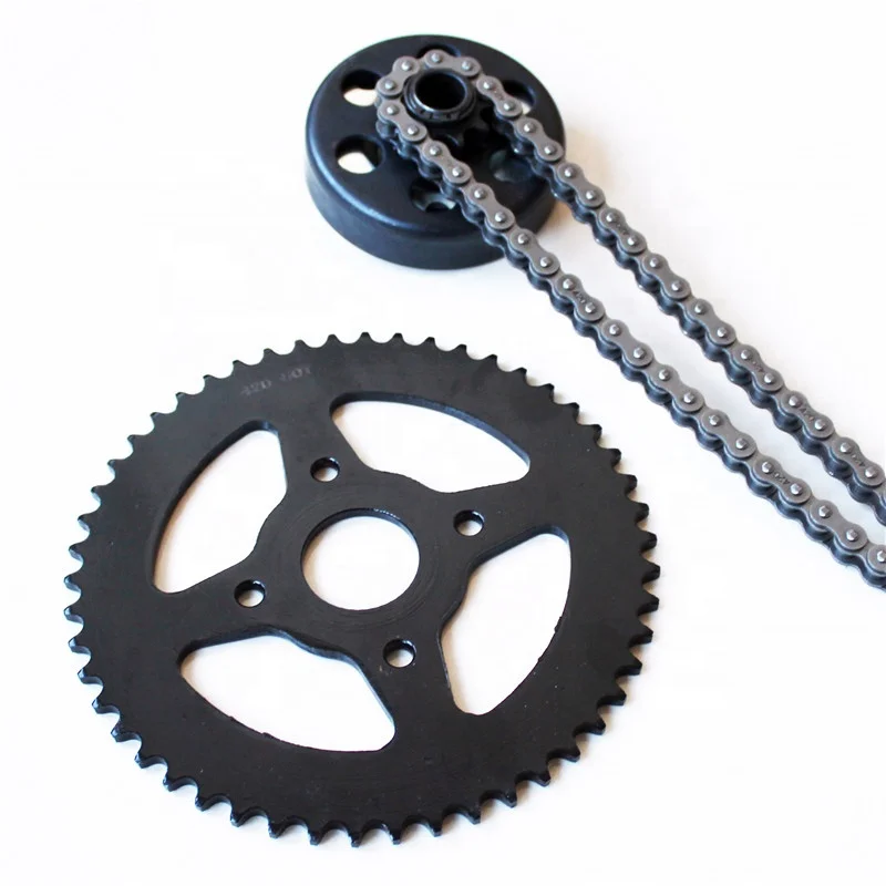 Go Kart 50T Sprocket & 10T 3/4" Clutch 420 Chain Kit for 50-200CC ...